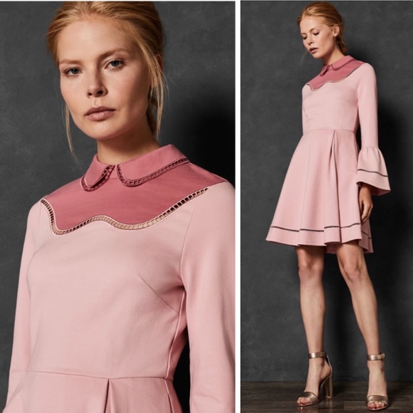 Ted Baker London | Dresses | Ted Baker Pippiy Ladder Lace Skater Dress ...